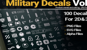 ArtStation Military Decals Vol.1 FREE Complete Download - AeBlender