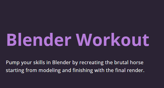 Motion Design School Blender Workout Course Free Download Aeblender