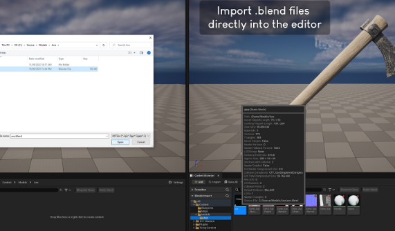 UnrealEngine 5.1 Blend File Importer v1.5 FREE 2023 Download - AeBlender UnrealEngine 5.1 Blend File Importer v1.5 FREE 2023 Download - AeBlender
