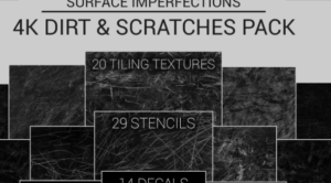 ArtStation - Surface Imperfections - Dirt & Scratches Pack 2023 Download - AeBlender