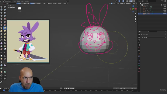 Udemy Character Crafting With Blender For Absolute Newbies Course Download Aeblender